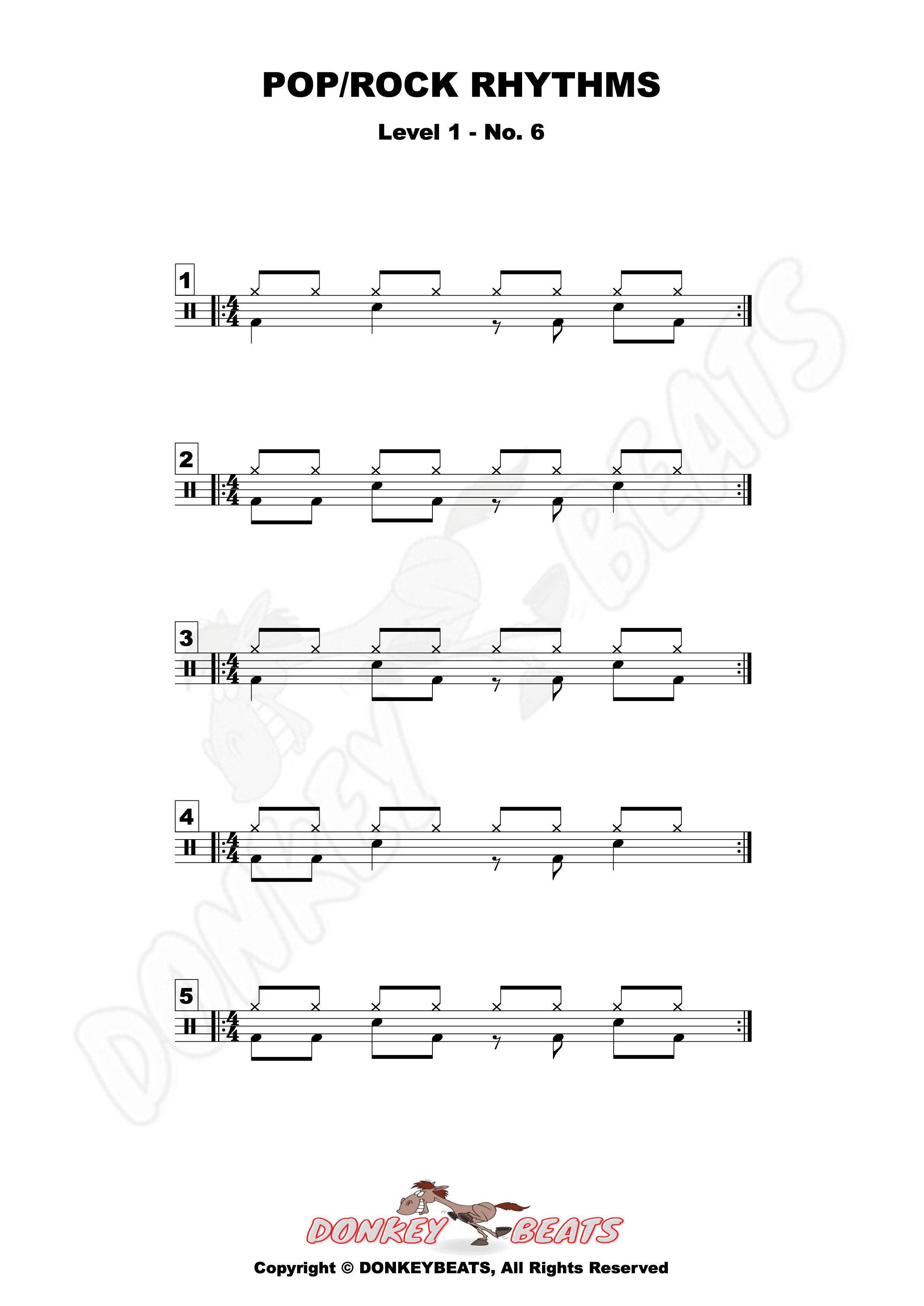 Most Popular Drum Rhythms - FREE | Donkeybeats.com